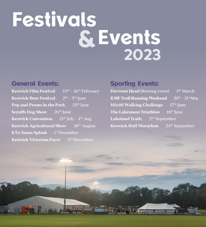 events and what's on in Keswick, the Lake District 2017 2018